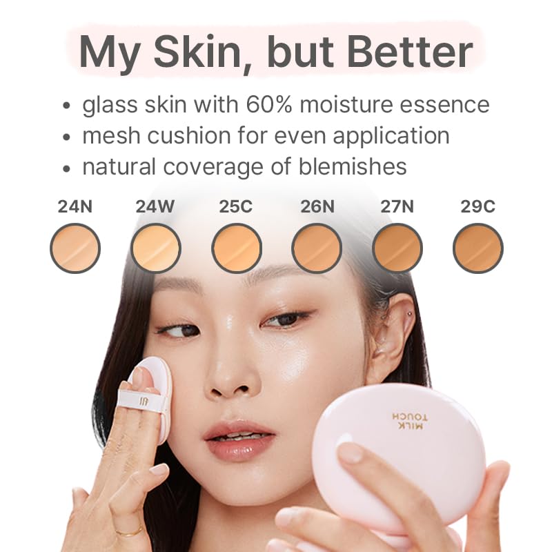 MilkTouch All-Day Skin Fit Milky Glow Cushion - 20 Shades